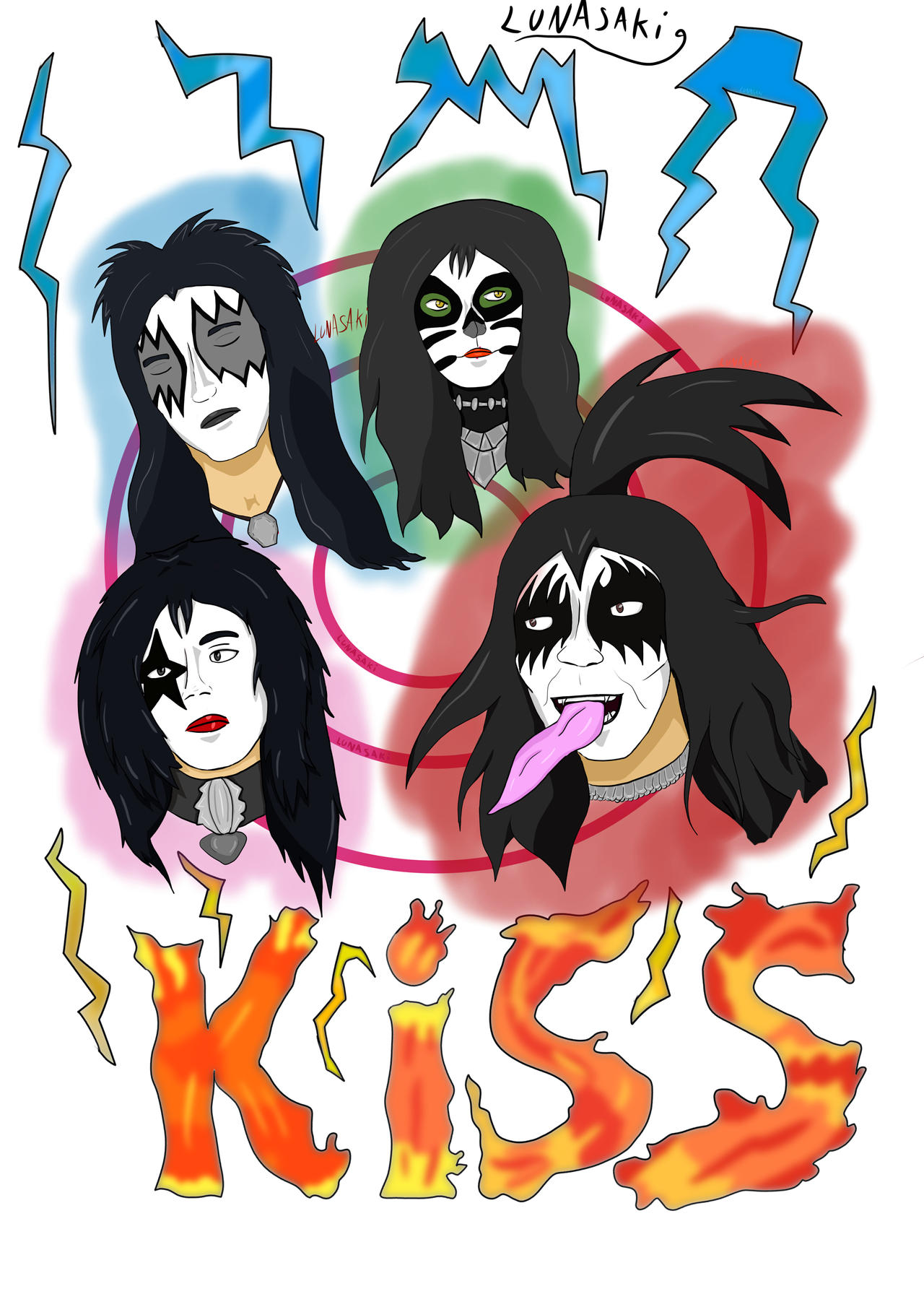 Kiss Fan Art By Lunasaki10 On Deviantart