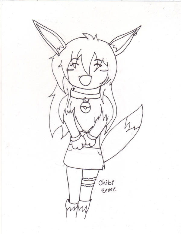 Chibi Eevee Girl By Eevee Kins On Deviantart