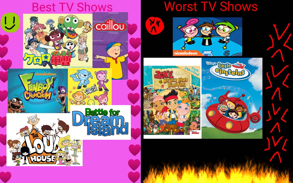 My Best Tv Shows And Worst Tv Shows By Samracheltang88 On Deviantart