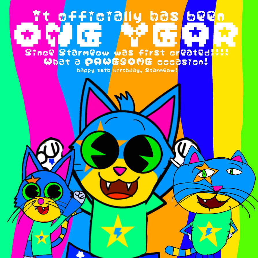 One Full Starmeow Year By Felinelegendeac On Deviantart