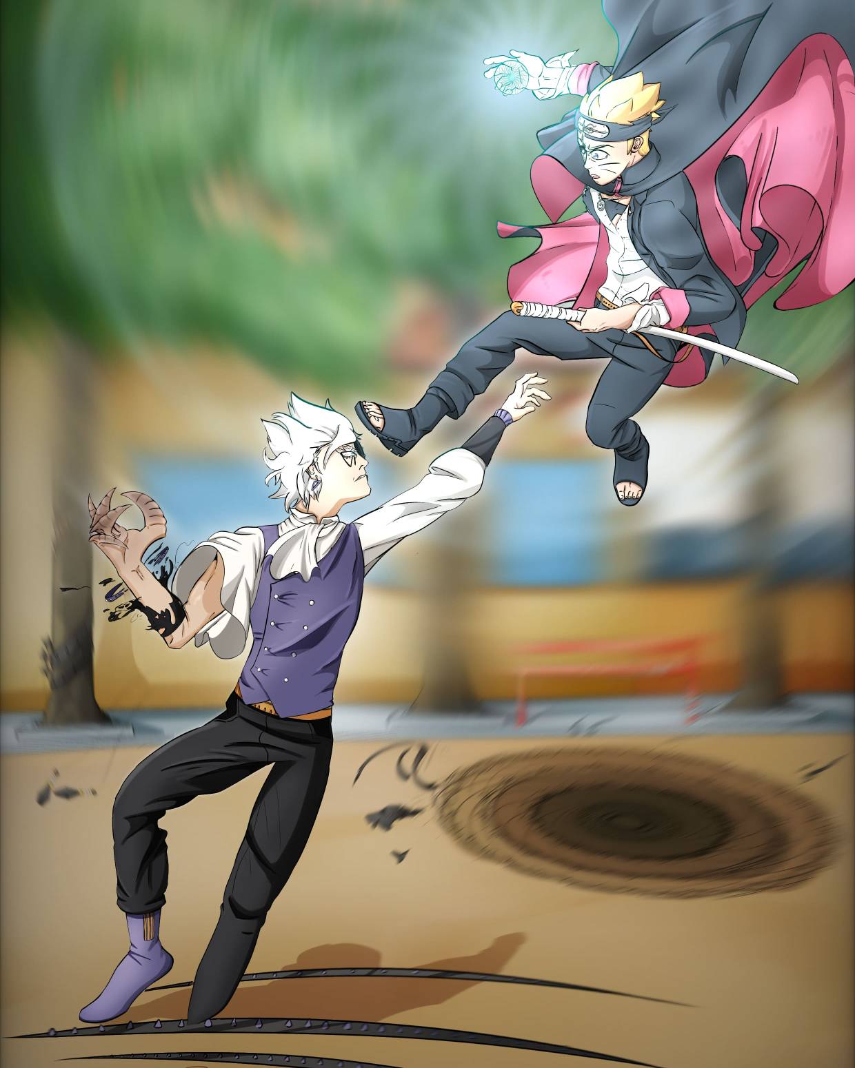 Boruto Vs Code By Flashfireart On Deviantart
