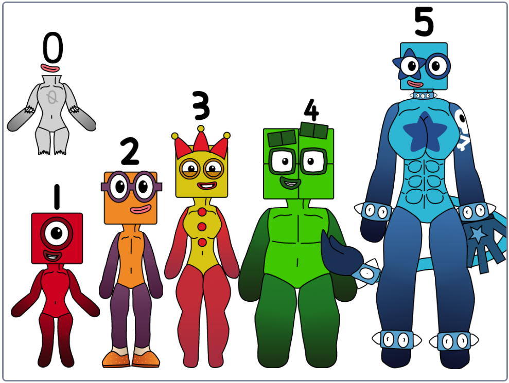 Numberblocks High Five Anthro Scratch By Jazzzeh51 On Deviantart