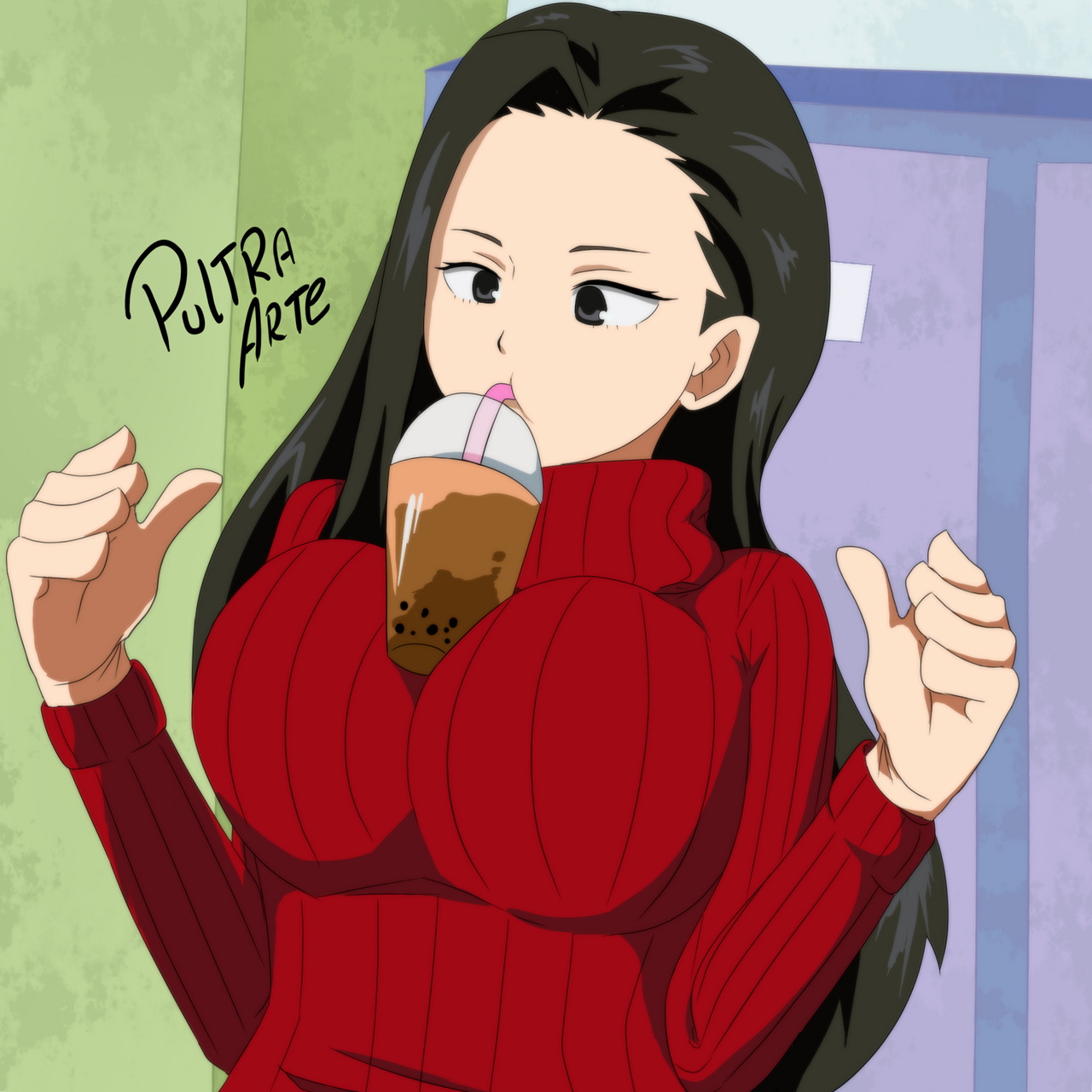 Yaoyorozu Momo By Pultraarte On Deviantart