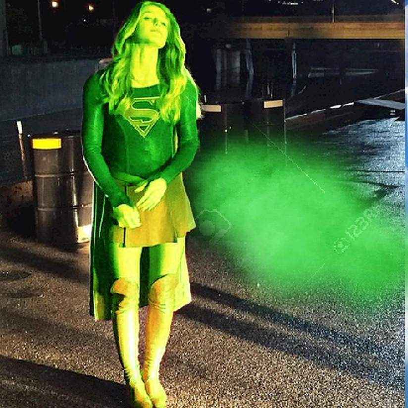 Supergirl Sprayed With Green Kryptonite By Rms19 On Deviantart