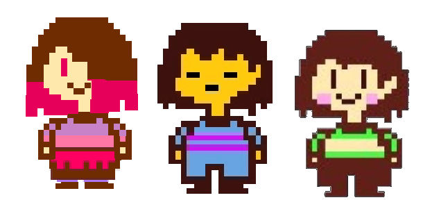 Betty Frisk And Chara Sprite By Thesinonsao On Deviantart