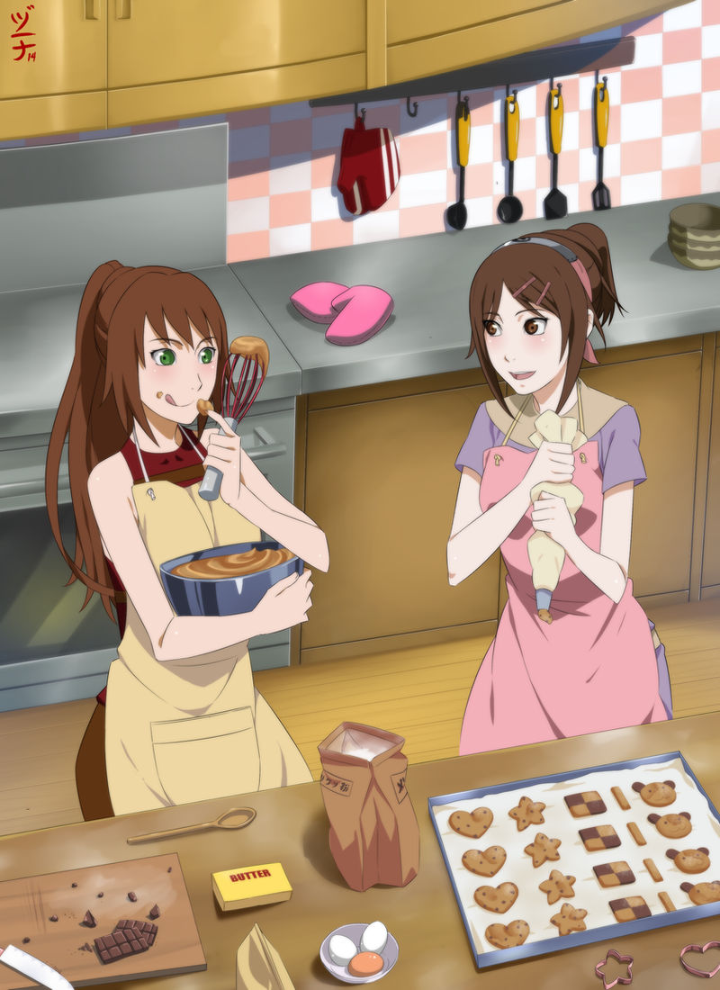 Commission - OC Misha and Aki Baking Cookies by dannex009 on DeviantArt Commission - OC Misha and Aki Baking Cookies by dannex009 on DeviantArt