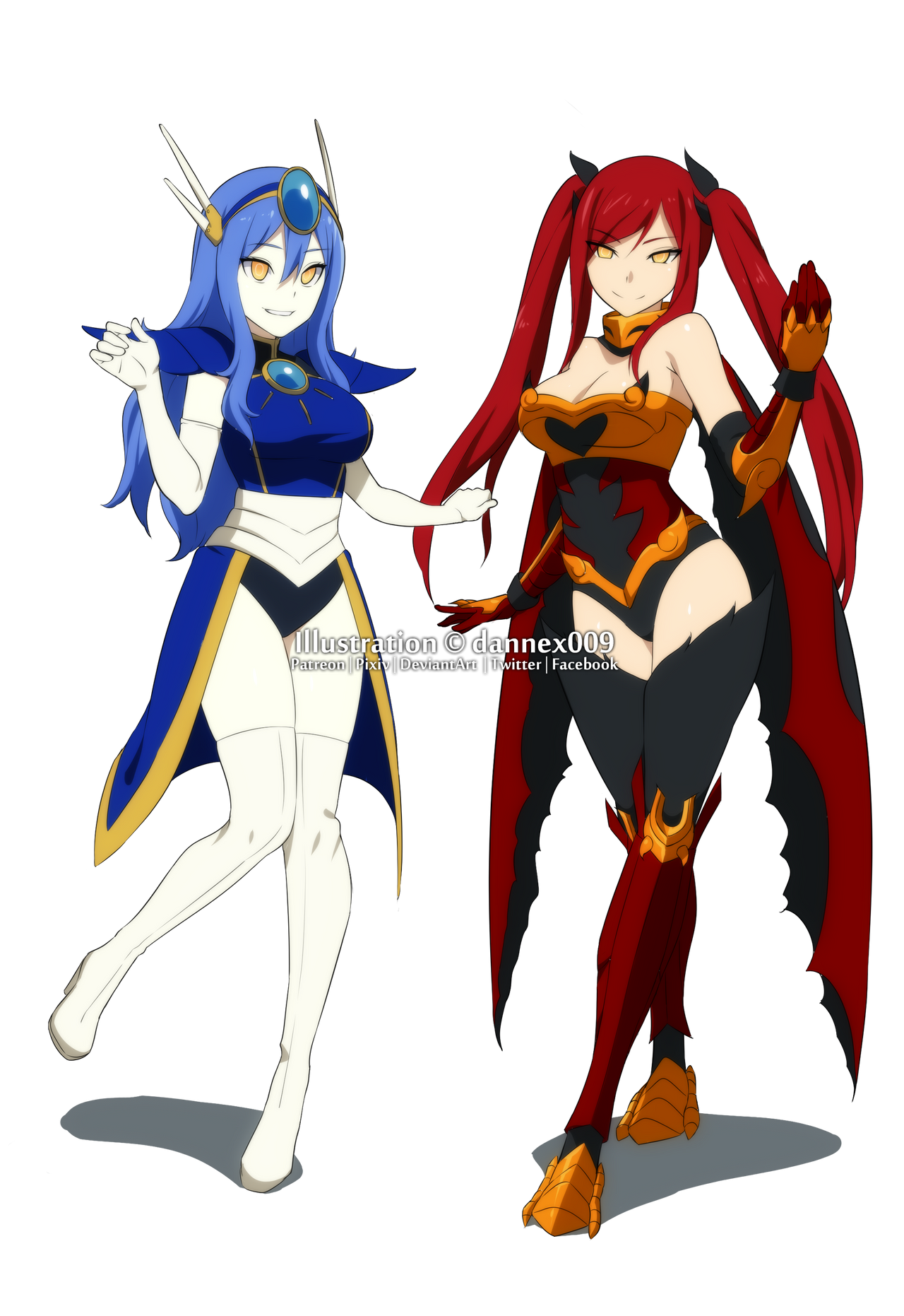 Commission Juvia Lockser And Erza Scarlet By Dannex009 On Deviantart