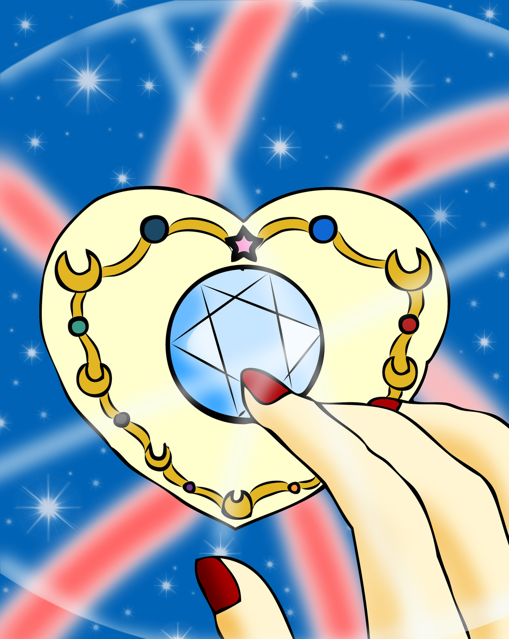 Imperial Sailor Moon Brooch By Dawnstarset On Deviantart