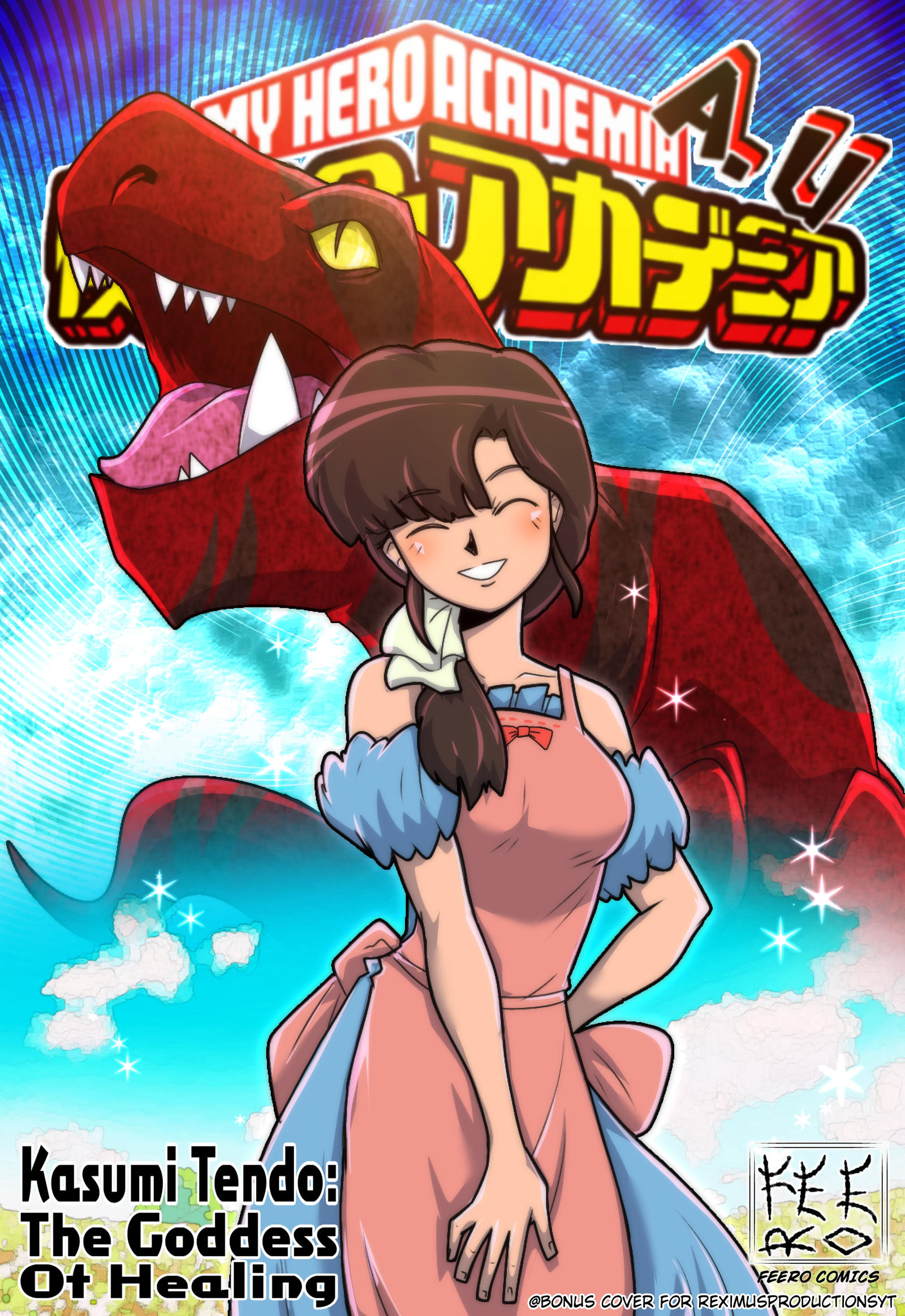 Bnha Oc Commish Kasumi Tendo Cover Art By Feerocomics On Deviantart