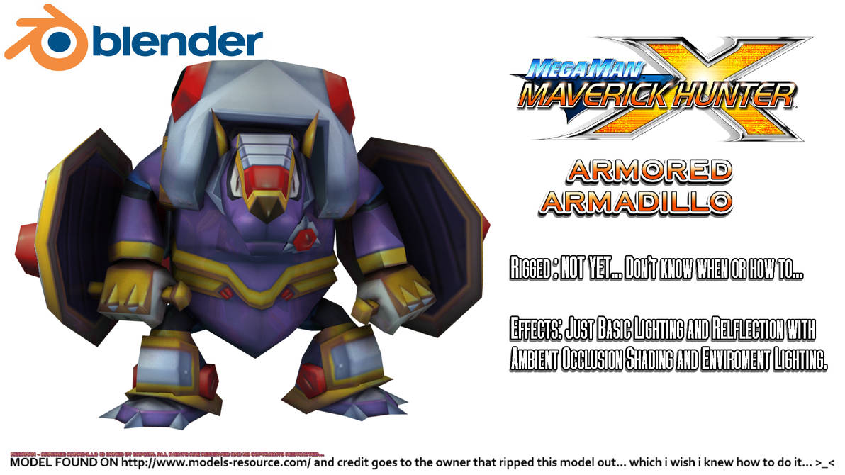 Armored Armadillo Blender Render By Icelucario20xx On Deviantart