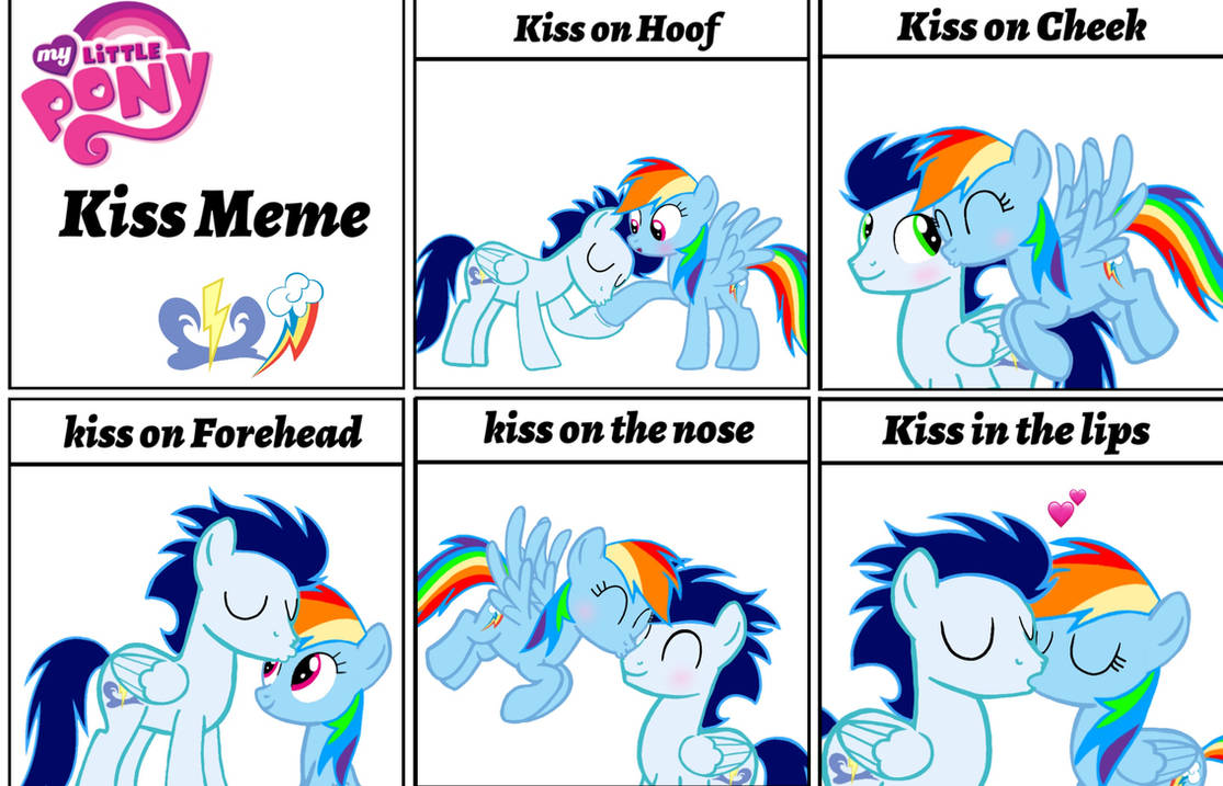 Mlp Kiss Meme Soarindash By Mlplary6 On Deviantart
