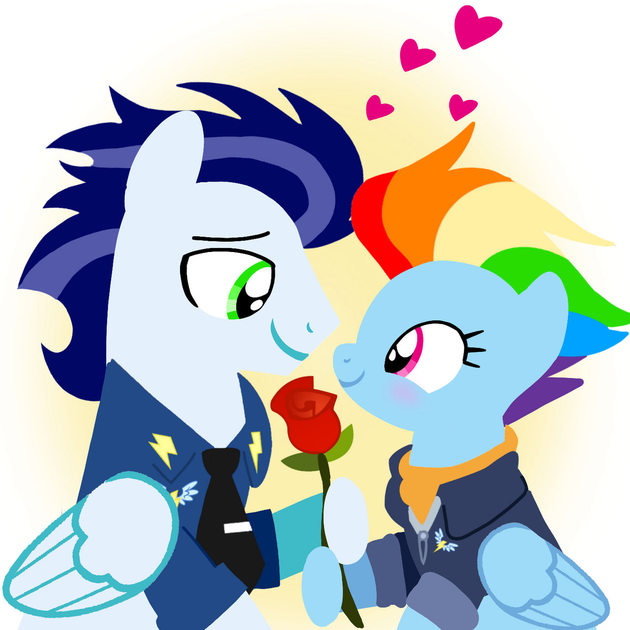 Rainbow Dash And Soarin Love 15 Older By Mlplary6 On Deviantart