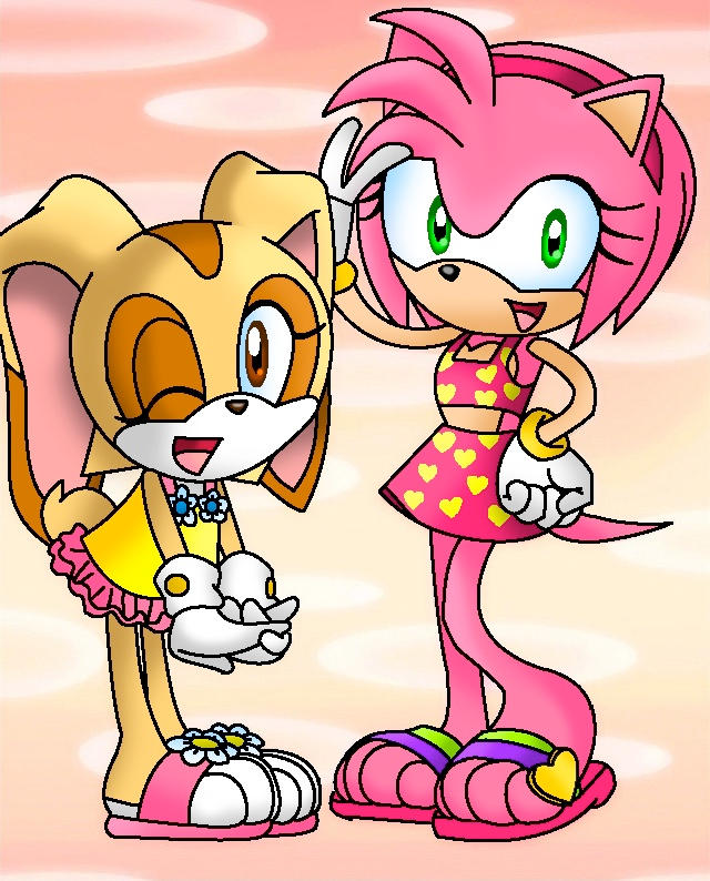 Amy And Creams Bathing Suit Outfit By Sonic12lexi On Deviantart