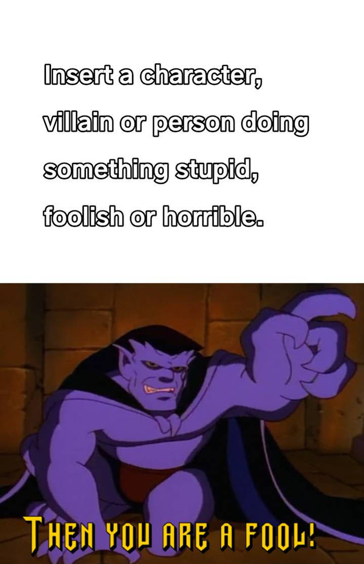 Who Does Goliath Call A Fool By Mastuhoscg8845iscool On Deviantart