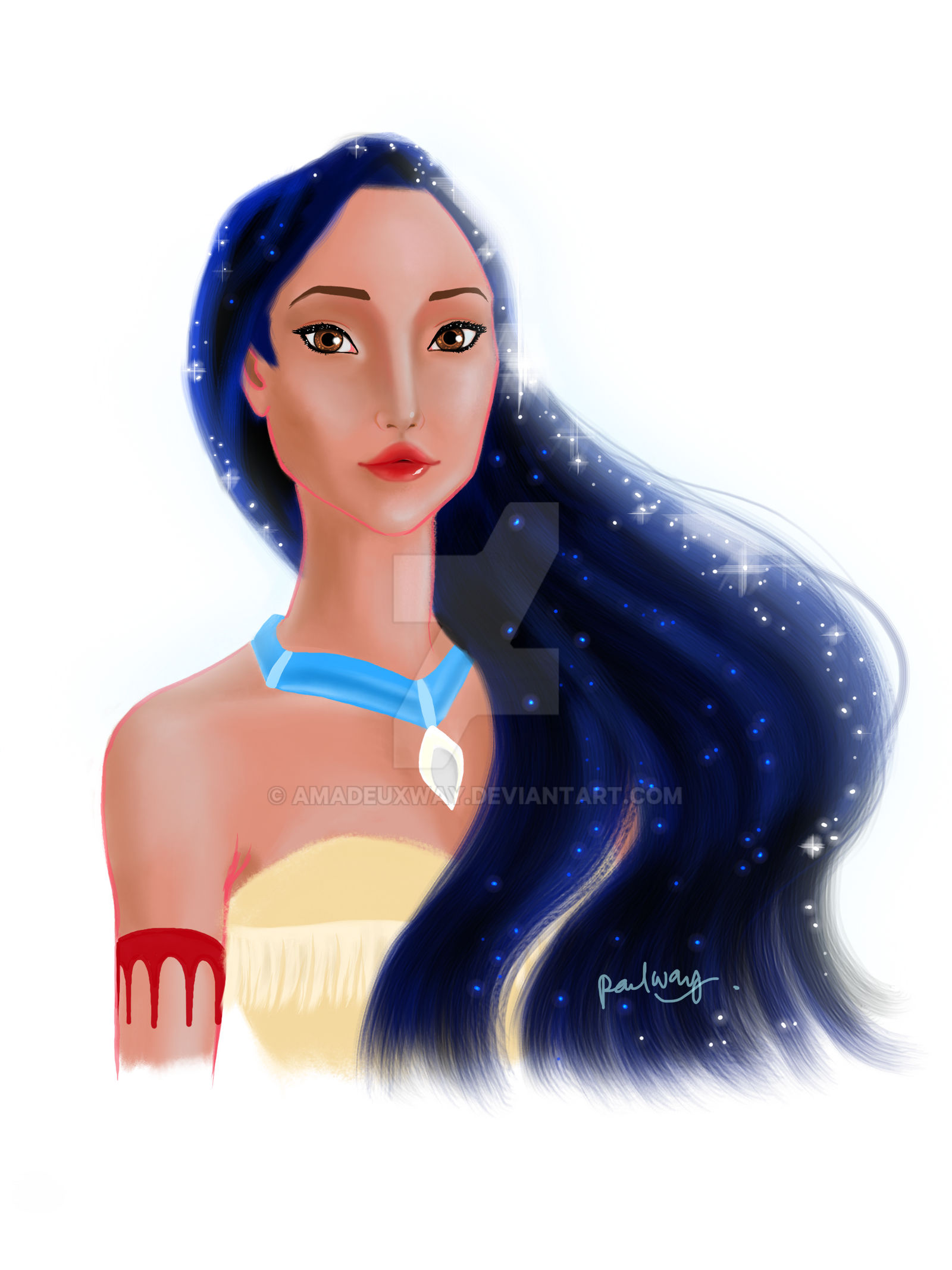 Pocahontas Portrait By AmadeuxWay On DeviantArt pocahontas-portrait-by-amadeuxway-on-deviantart