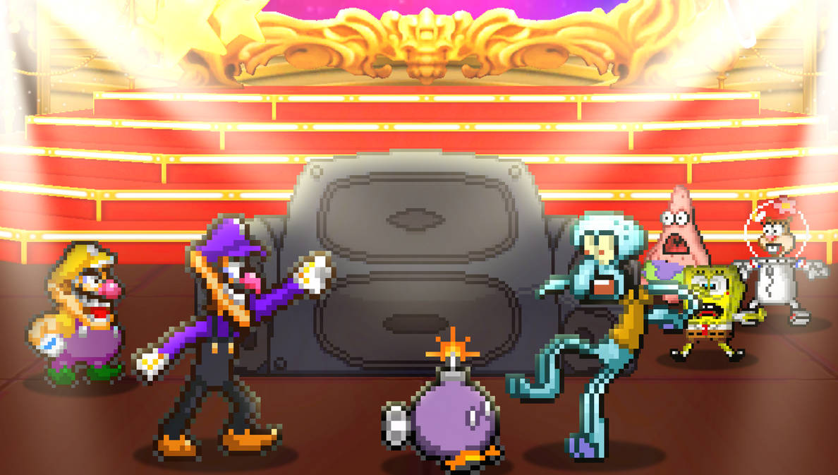 Bob-omb n' brash - Squidward vs Waluigi by JayTay500 on DeviantArt Bob-omb n' brash - Squidward vs Waluigi by JayTay500 on DeviantArt
