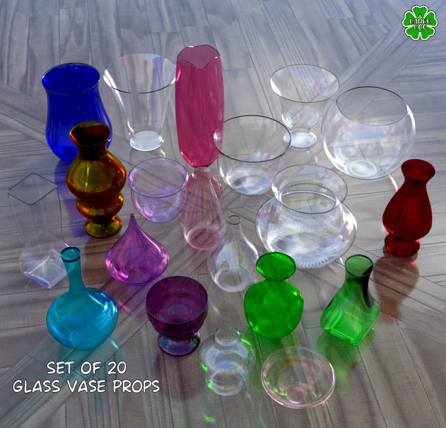 Set Of 20 Glass Vase Props By Dankedoo On Deviantart
