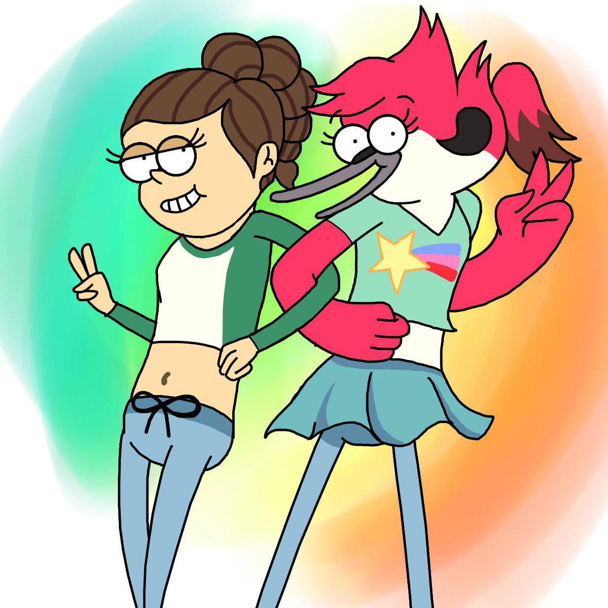 Fanart Crop Top Girls By Fxe4506 On Deviantart