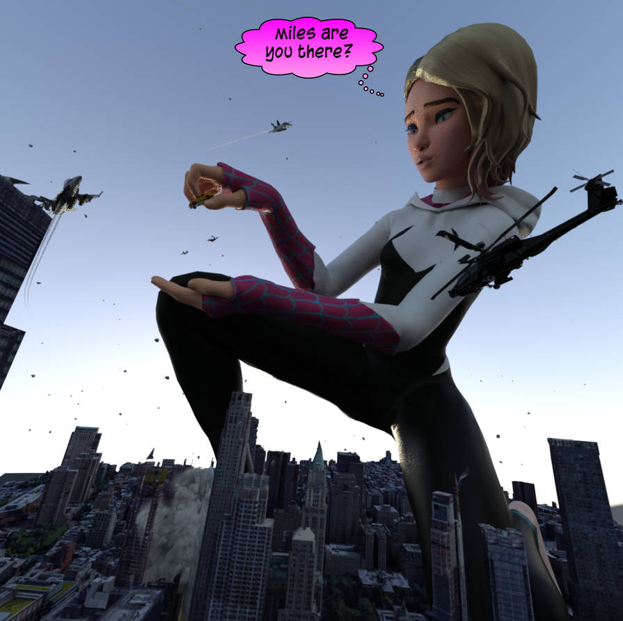 Giantess Gwen Is Looking For Little Miles By Sushikingx On Deviantart