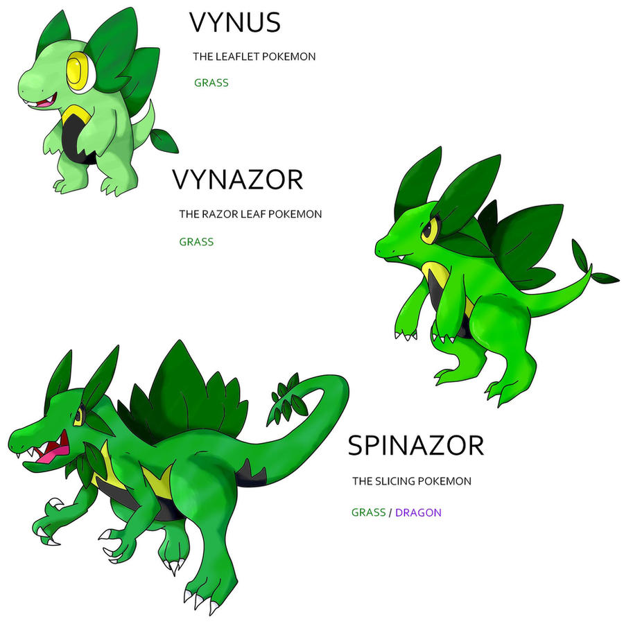 Fanmade Grass Starter Pokemon By Chrisj Alejo On Deviantart