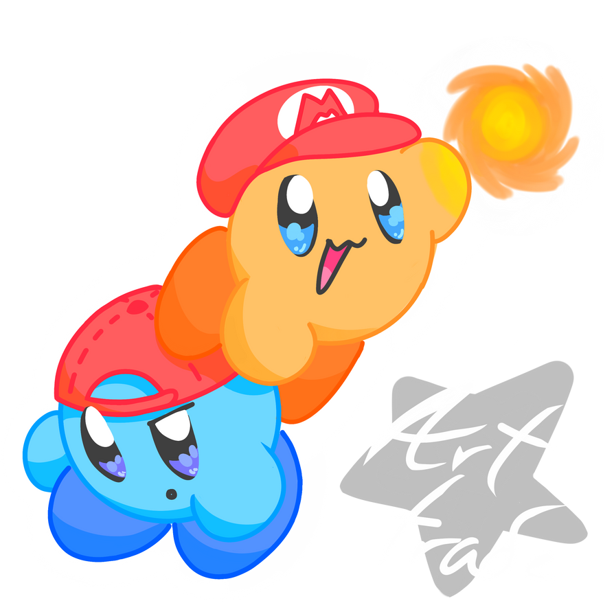Art Trade Red Cap Kirbs By Coscloud8art On Deviantart