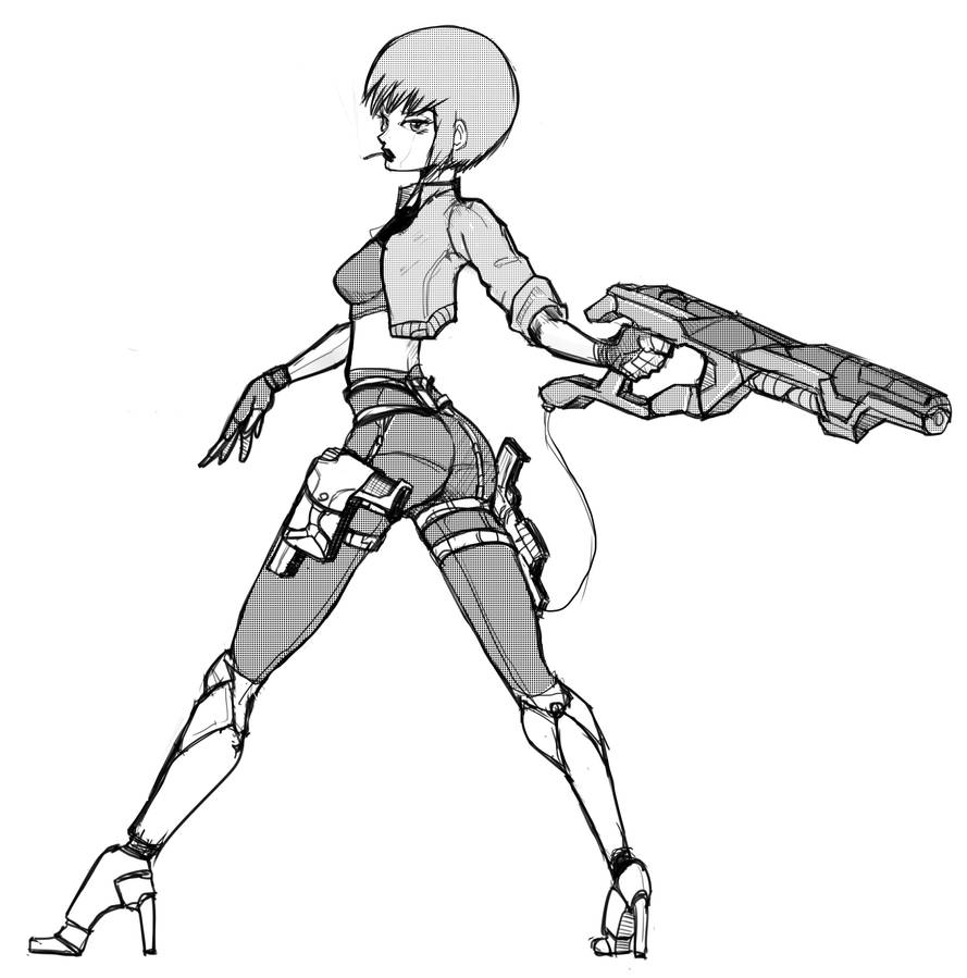 Sci Fy Gunslinger Girl By Ahagedorn On Deviantart