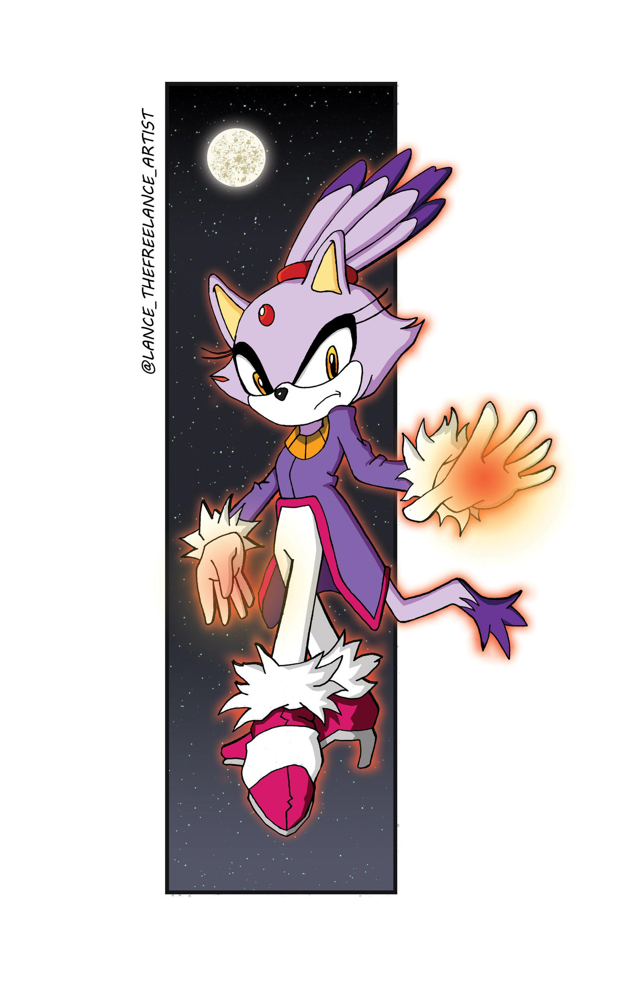 Blaze The Cat By Lancefreelanceartist On Deviantart