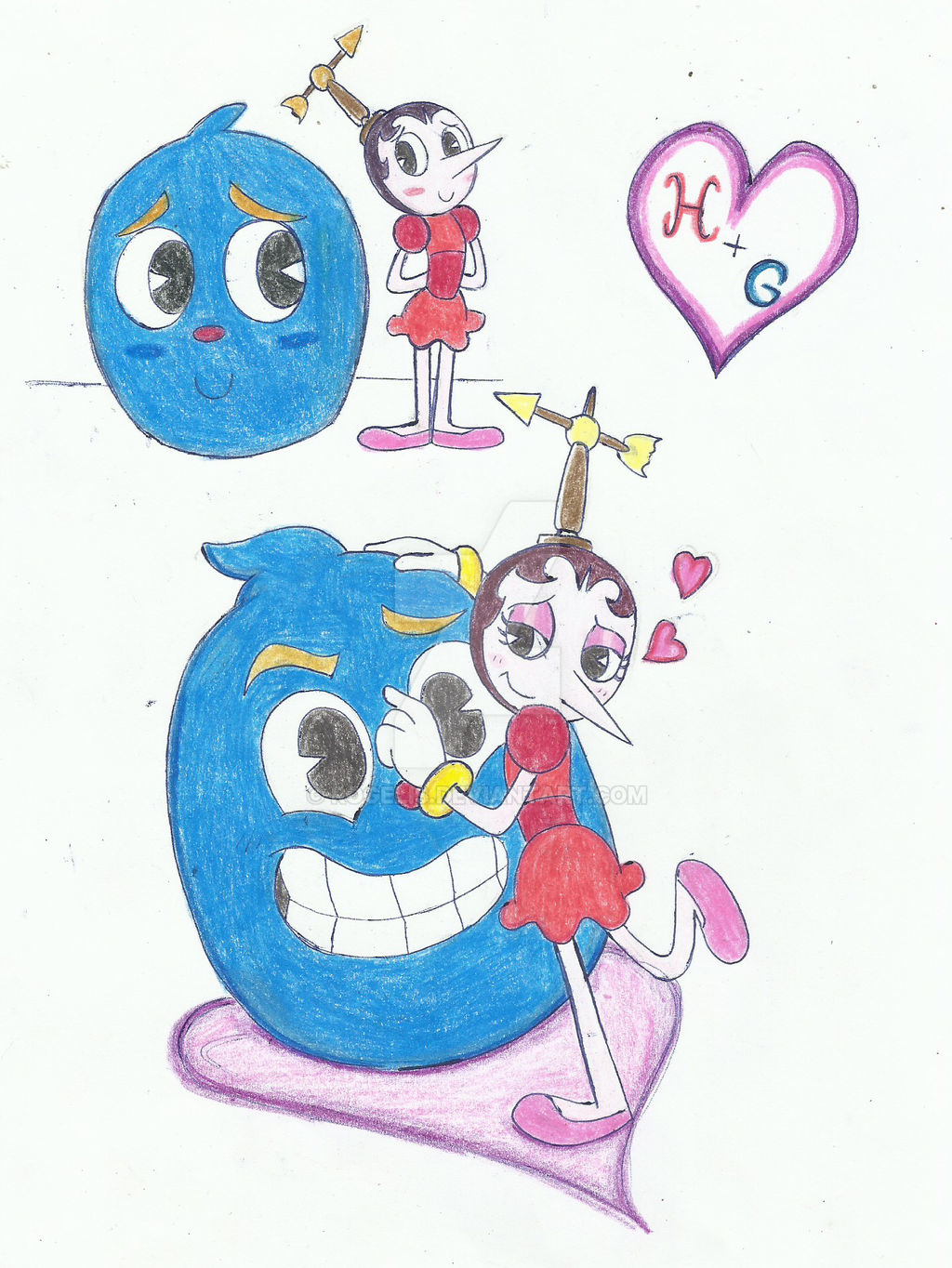 Cuphead Hilda And Goopy By Rogelis On Deviantart