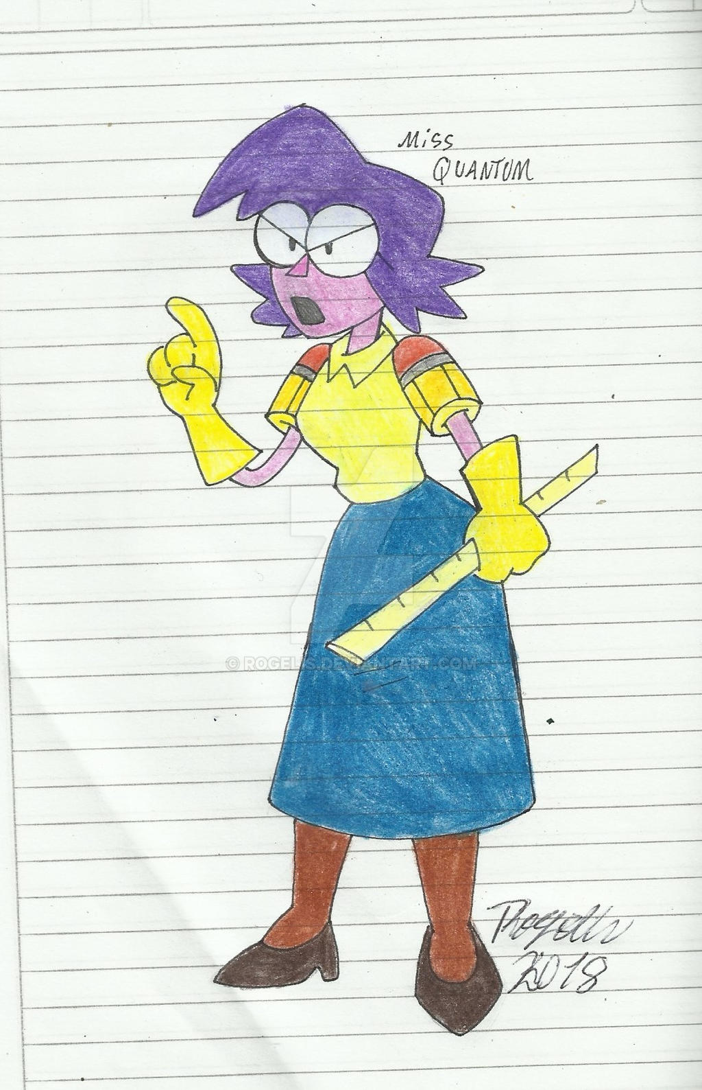 Miss Quantum Draw By Rogelis On Deviantart