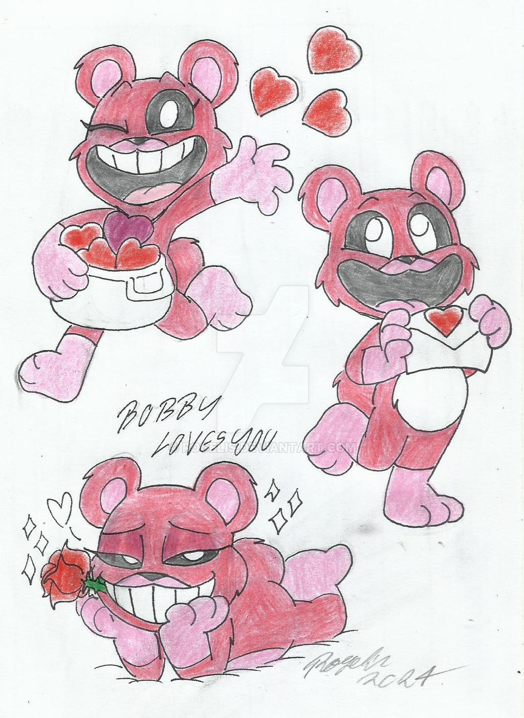 Valentine`s Day Bobby Bearhug By Rogelis On Deviantart