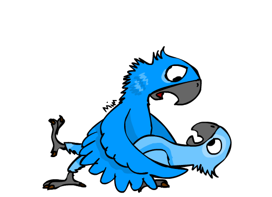 Blu And Jewel Rio By Mimdrawsthings On Deviantart