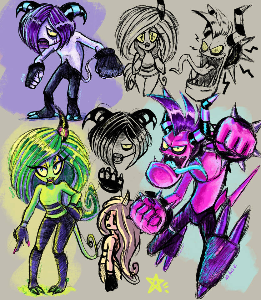 Deadly Six Sketches 1 By Chacanunii On Deviantart