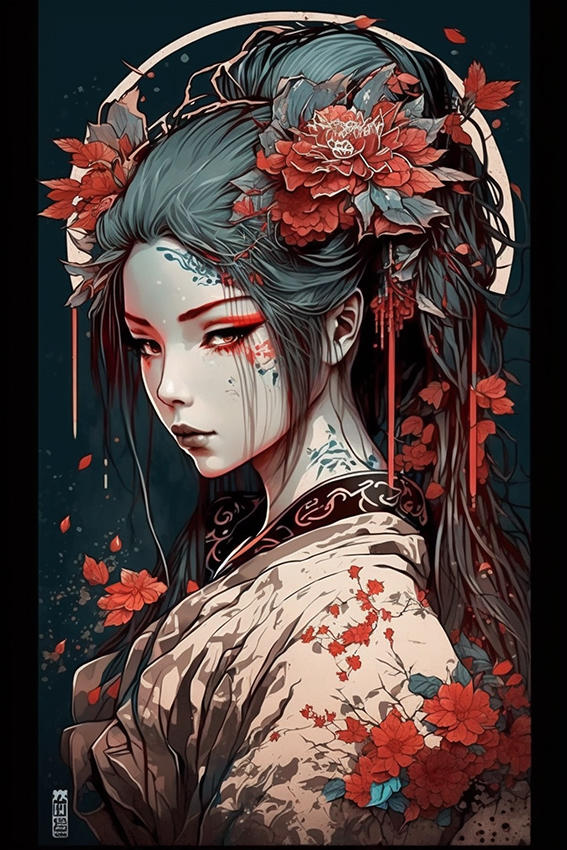 Japanese Geisha Girl By Oblivion Design On Deviantart