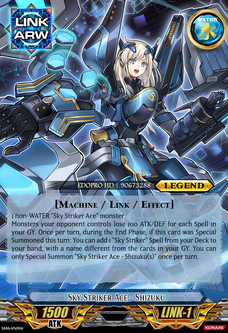 Sky Striker Ace - Shizuku 1 by Thong3 on DeviantArt Sky Striker Ace - Shizuku 1 by Thong3 on DeviantArt