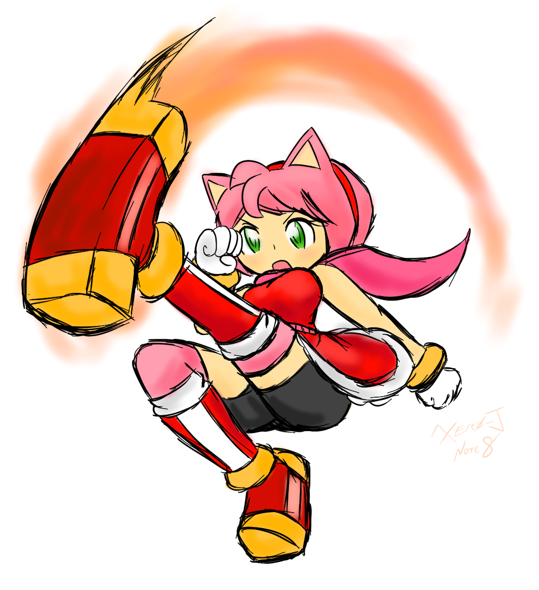 Amelia Rose Hammer Dropkick By Xero J On Deviantart