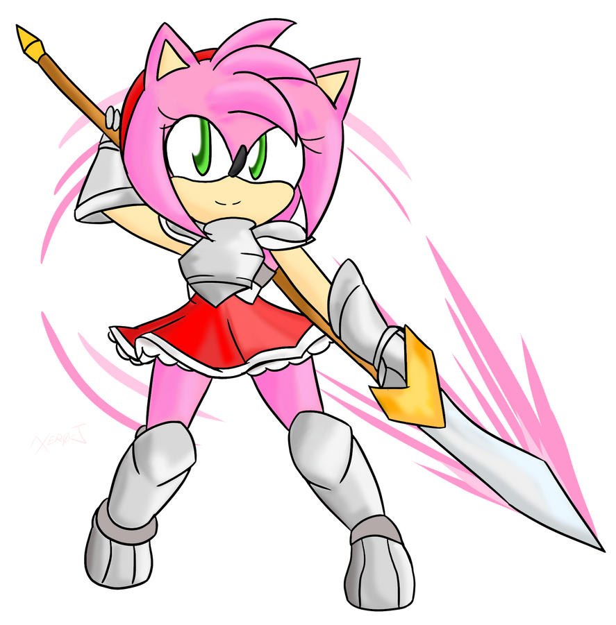 Amy Rose Colored Knight By Xero J On Deviantart