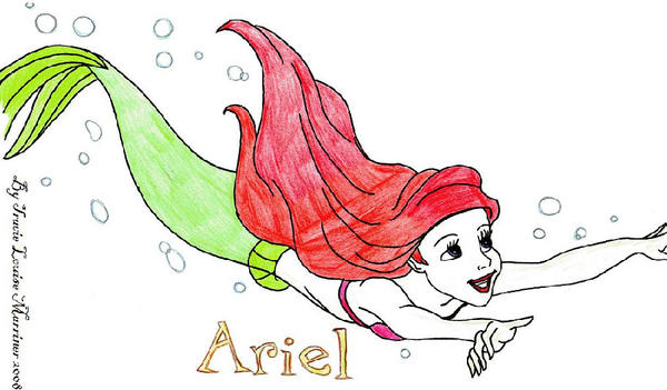 Ariel Swimming By Missthorn666 On Deviantart