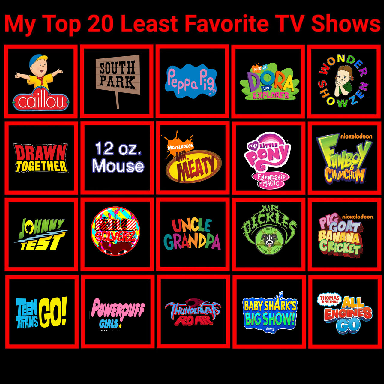 My Top 20 Least Favorite TV Shows By PeytonAuz1999 On DeviantArt my-top-20-least-favorite-tv-shows-by-peytonauz1999-on-deviantart