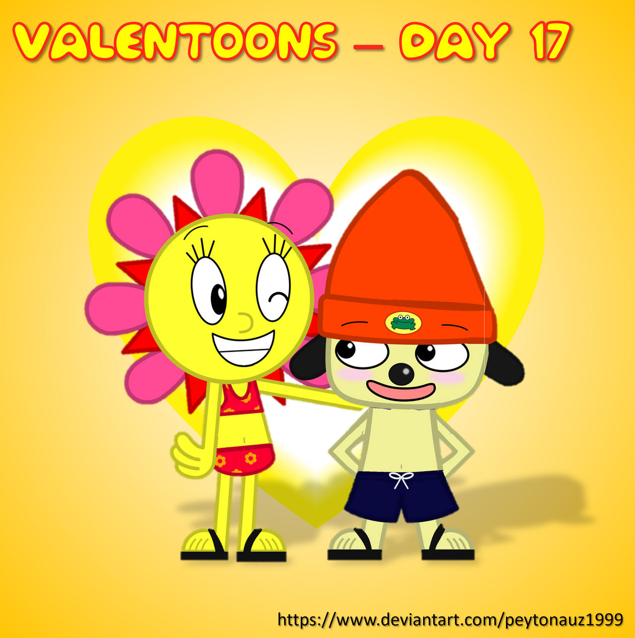 Valentoons Day 17 Sunny Funny X Parappa By Peytonauz1999 On Deviantart