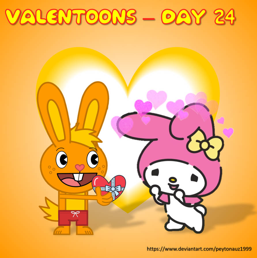 Valentoons Day 24 Bulgi Bunnyfunny X My Melody By Peytonauz1999 On