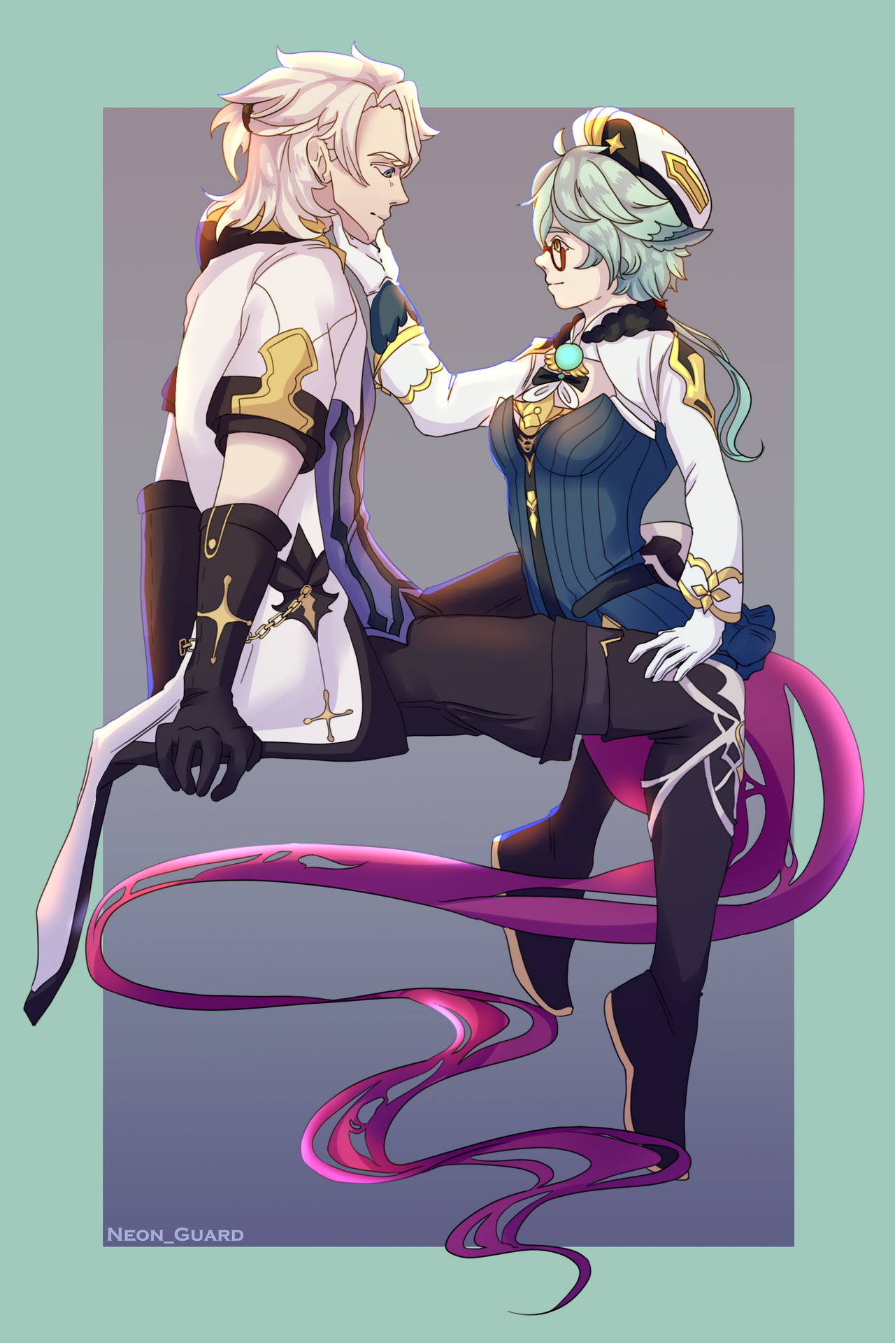 Albedo X Sucrose By Ne0nguard On Deviantart