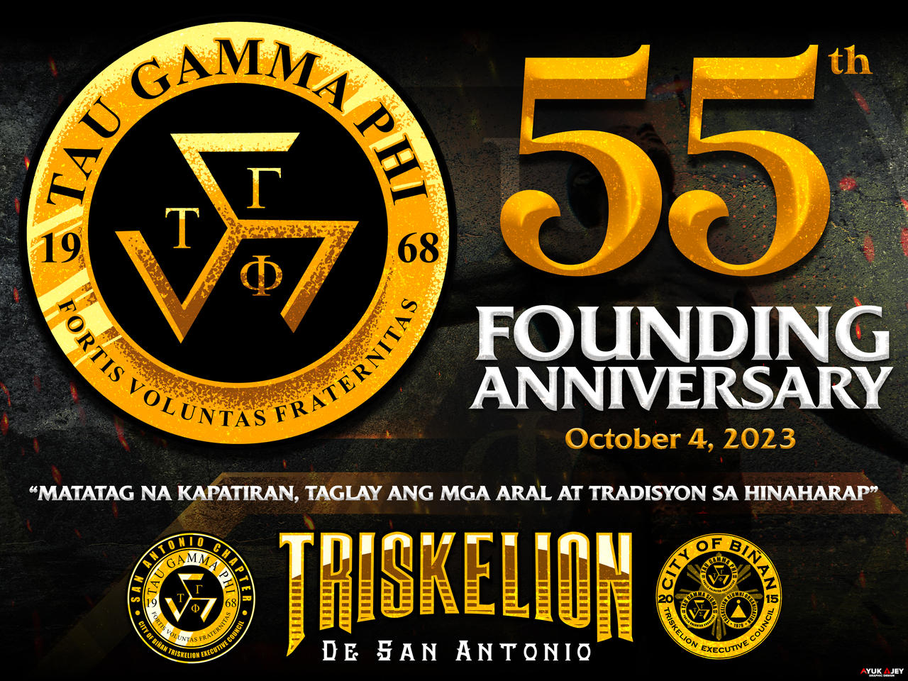 Tau Gamma Phi San Antonio Tarpaulin Design By Ronnelyatco On Deviantart