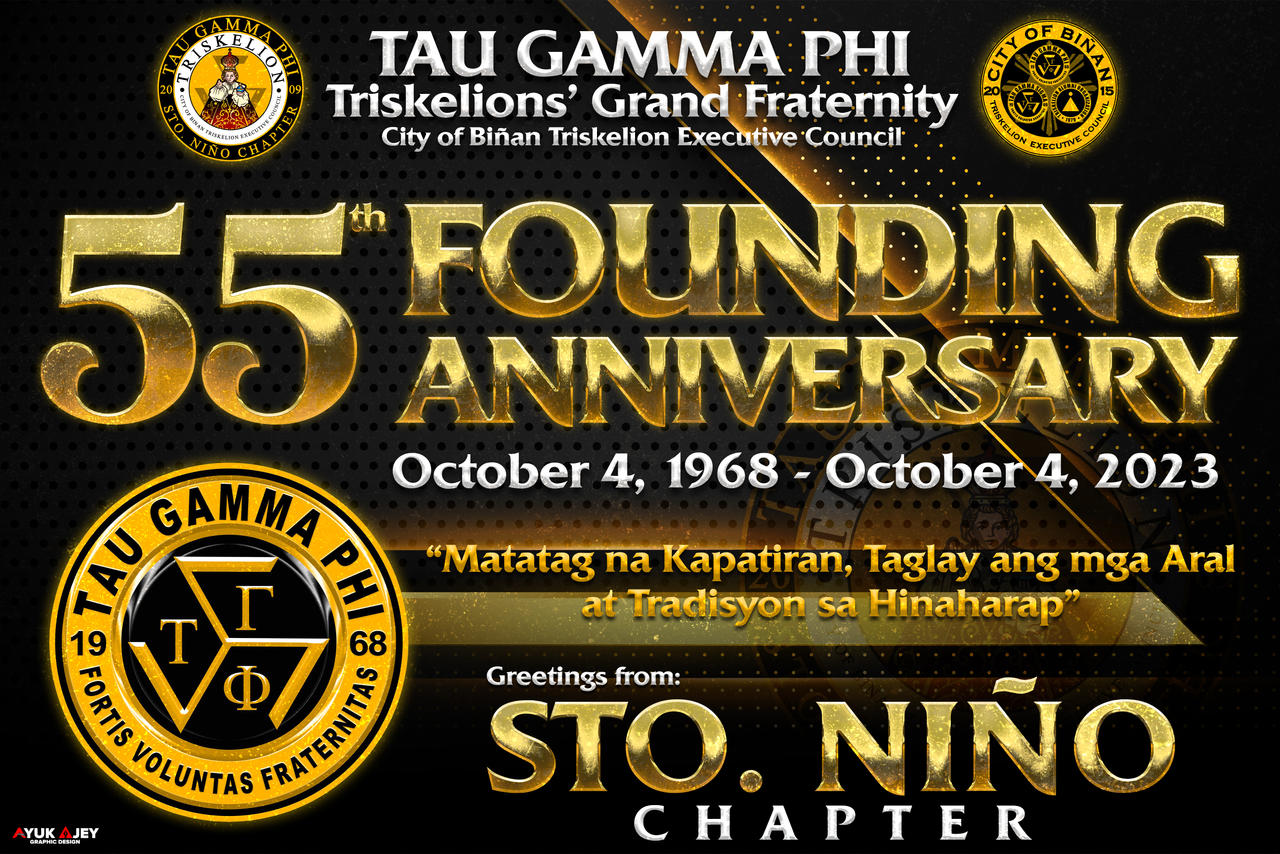 Tau Gamma Phi Sto Nino Tarpaulin Design By Ronnelyatco On Deviantart