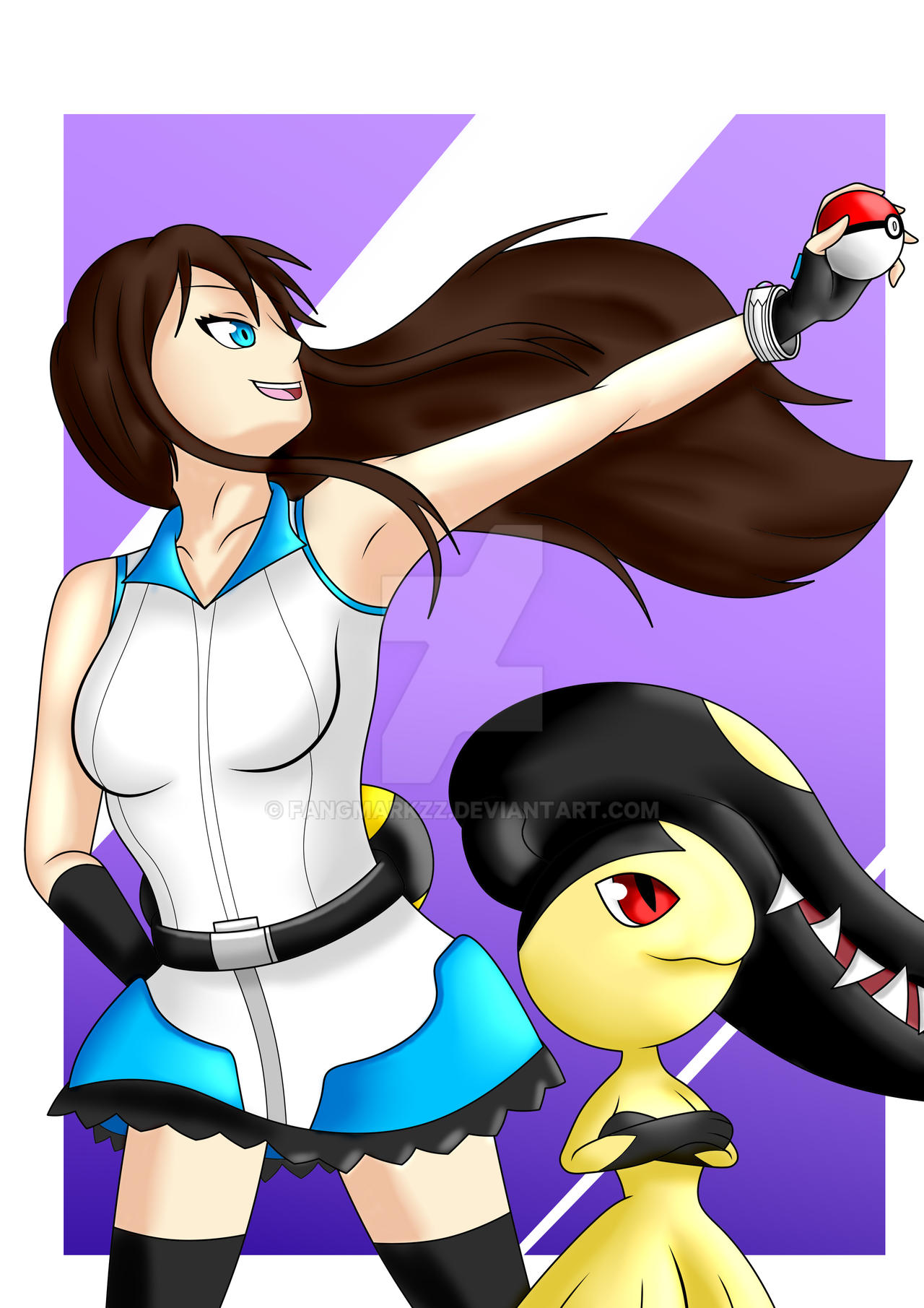 Commission Pokemon Trainer Oc By Fangmarkzz On Deviantart