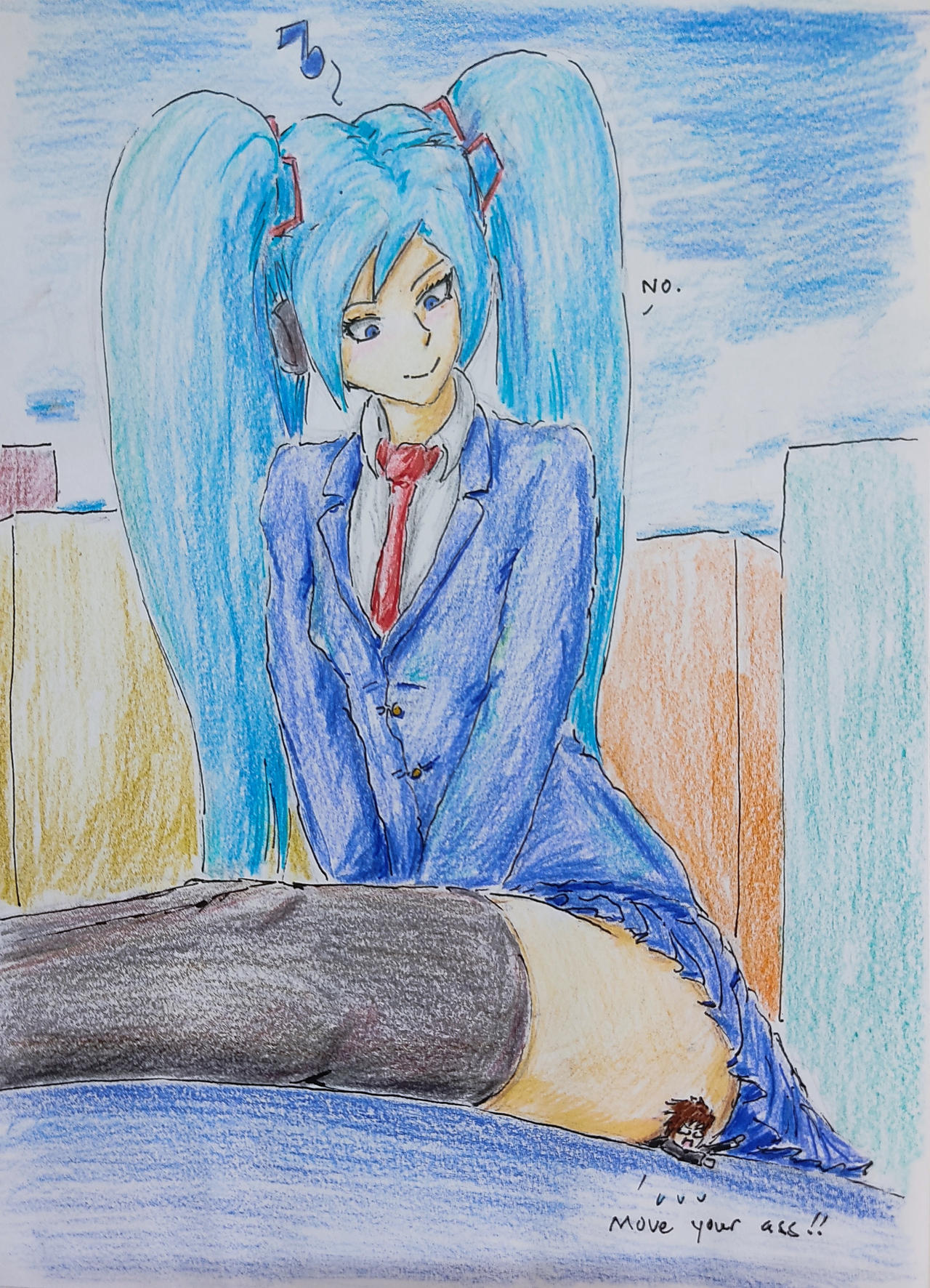 Art Trade Big Miku Boss Fight By Wanbadan321 On Deviantart
