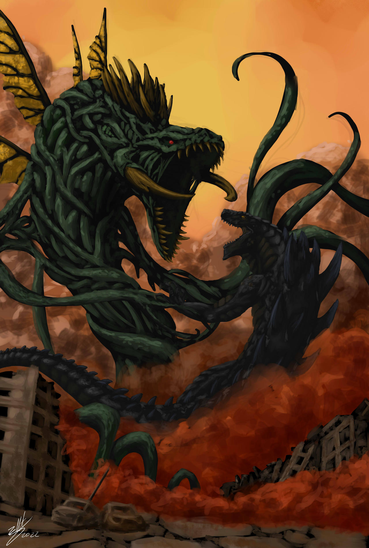 Godzilla Vs Biollante By Dramzilla77 On Deviantart