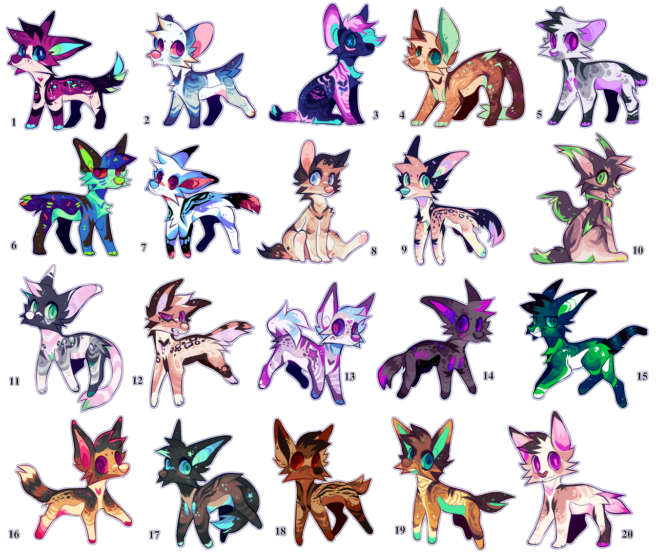 super batch canine adopts #1 | CLOSED by funkyhennadopts on DeviantArt super batch canine adopts #1 | CLOSED by funkyhennadopts on DeviantArt