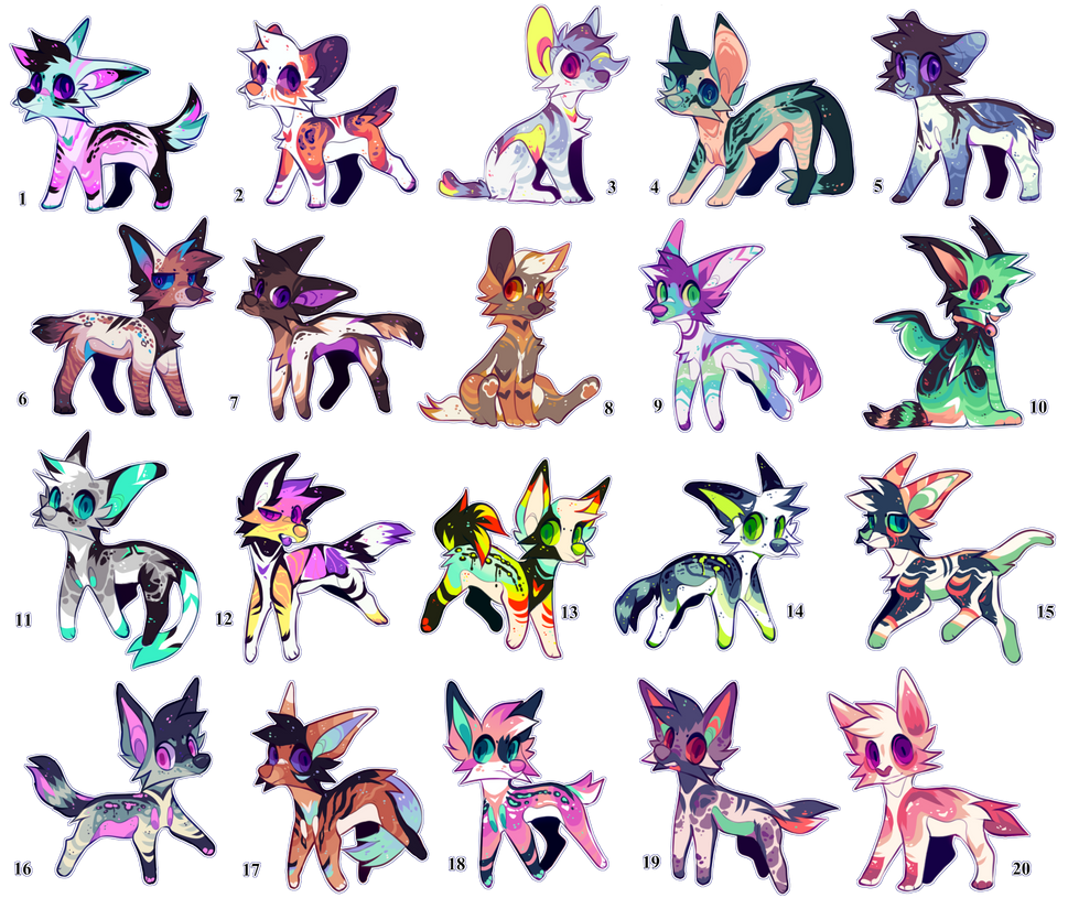 Super Batch Canine Adopts 2 | CLOSED by funkyhennadopts on DeviantArt Super Batch Canine Adopts 2 | CLOSED by funkyhennadopts on DeviantArt