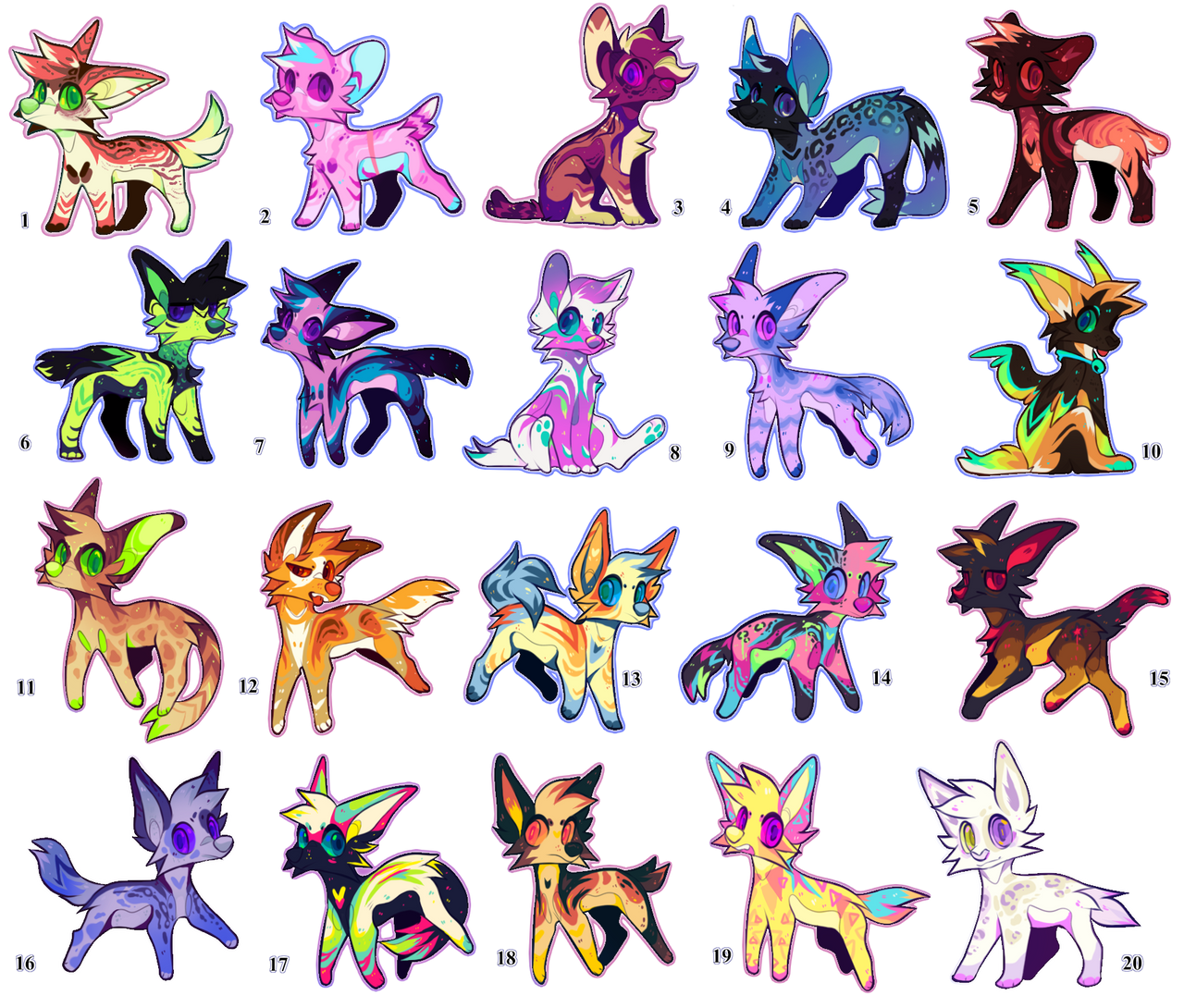 Super Batch Canine Adopts 3 | CLOSED by funkyhennadopts on DeviantArt Super Batch Canine Adopts 3 | CLOSED by funkyhennadopts on DeviantArt