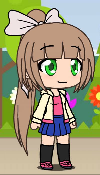 Monika In Casual Clothes Gacha Life Version By Ah Noniamkerd On Deviantart